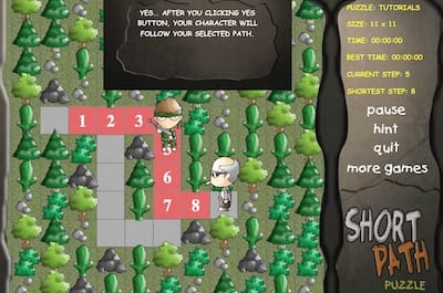 Short Path Puzzle – FREE FUN GAMES